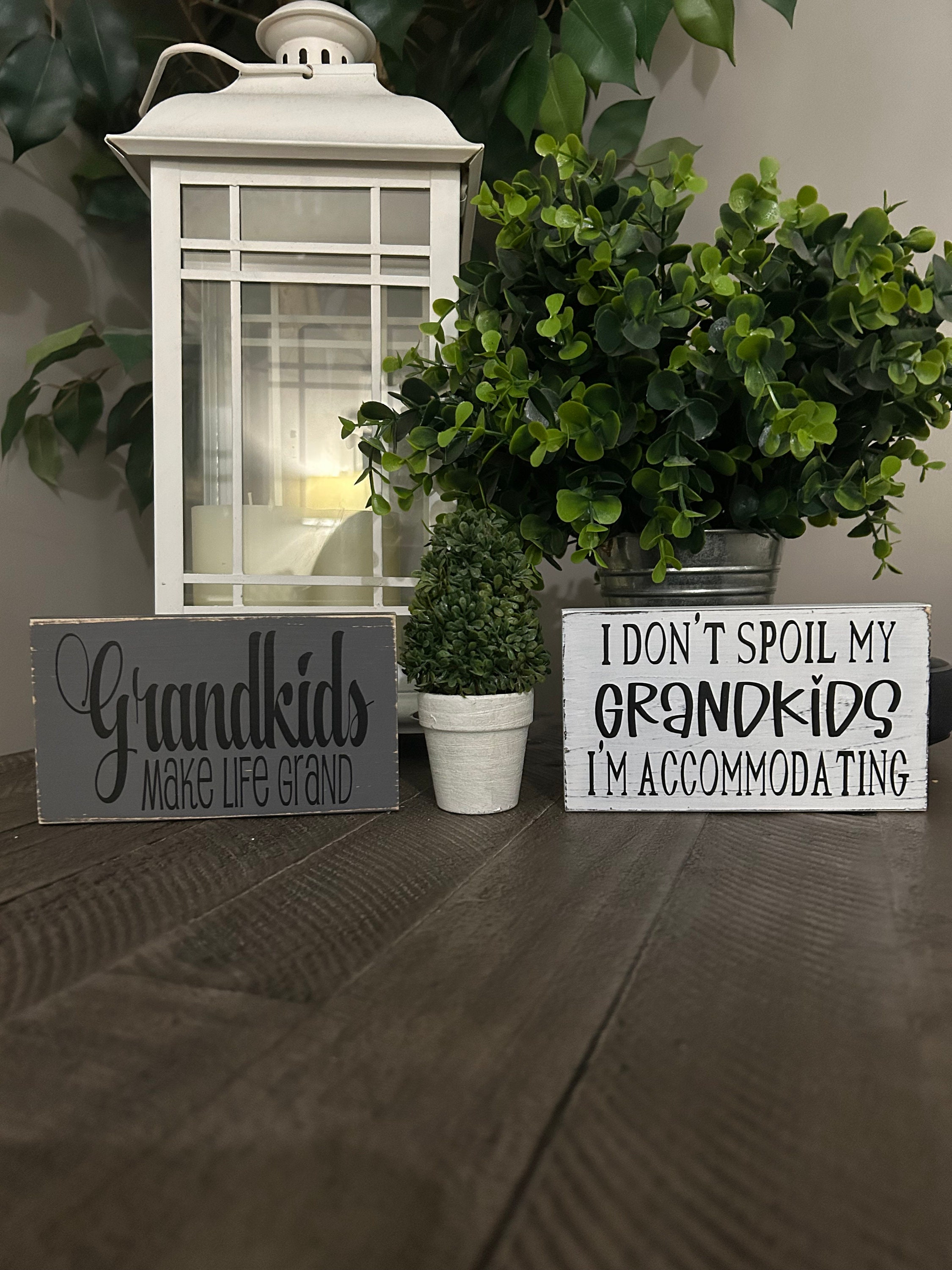Grandparent Signs About Grandchildren, Grandkids Sign, Grandparents ...