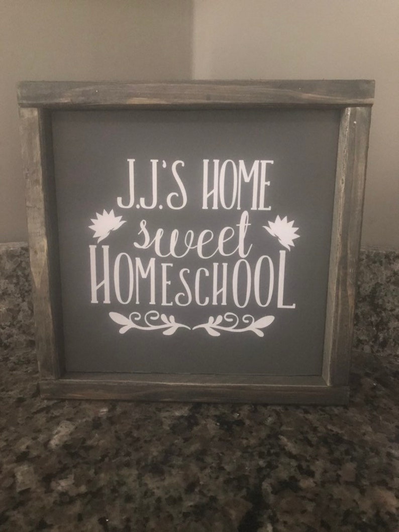 Home Sweet Homeschool Sign Wood Sign Farmhouse Wall Decor - Etsy