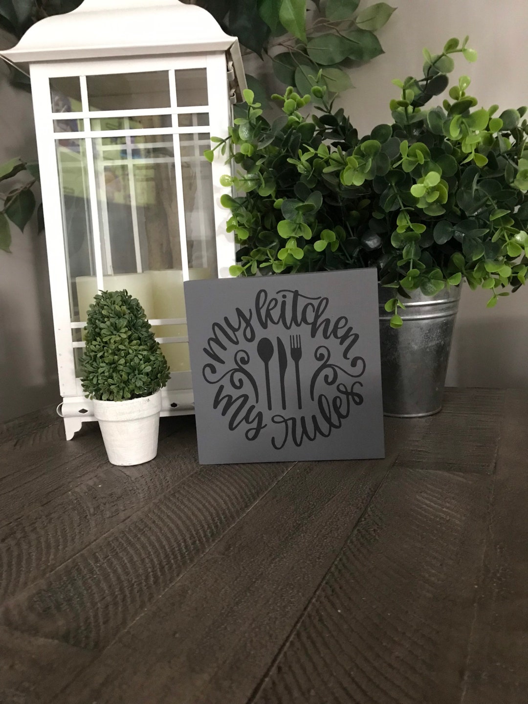 My Kitchen My Rules Sign, Kitchen Plaque, Kitchen Humor, Small Kitchen ...