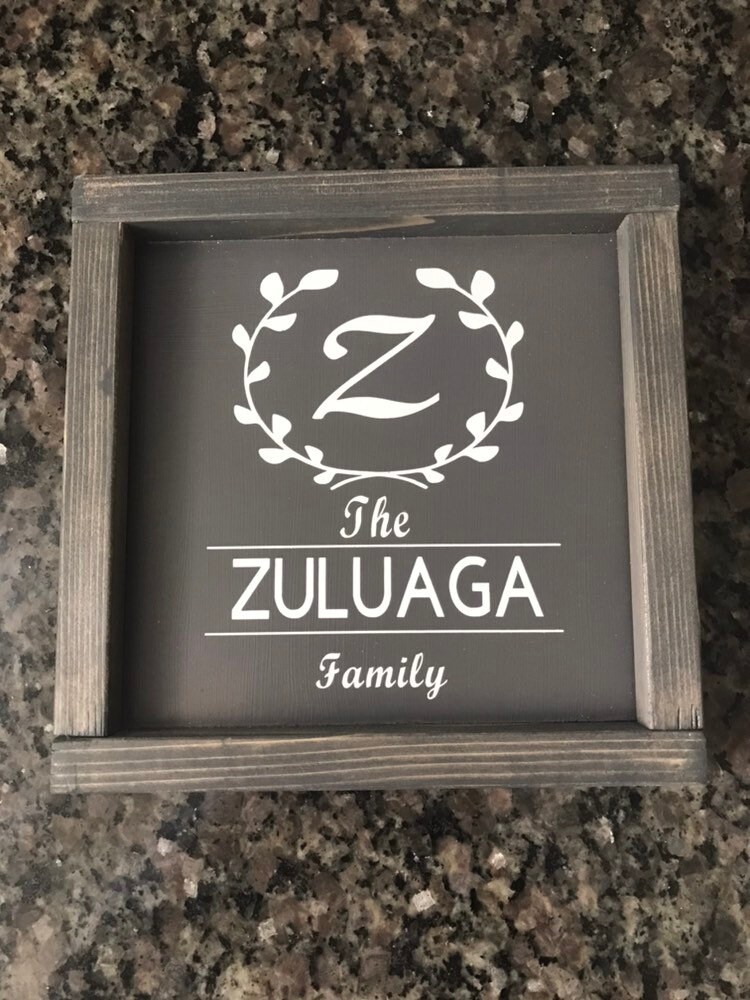 Last Name Sign - Family Sign - Name Sign- Farmhouse Sign - Anniversary ...