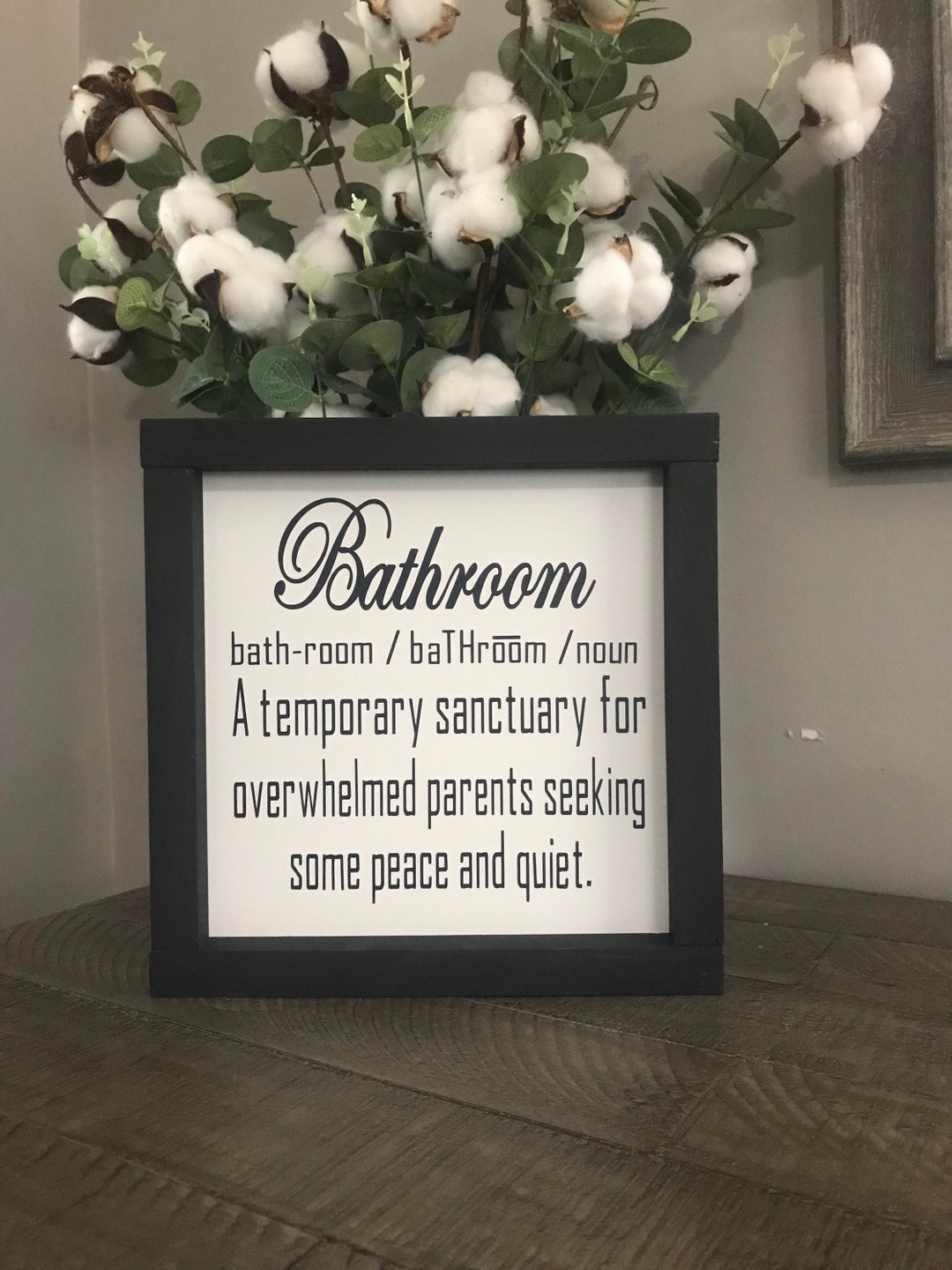 Bathroom Definition, Kids Bathroom, Parent, Humor Sign, Funny Bathroom ...