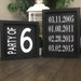 Personalized Family Name Sign Set, Important Date, Party Of - Etsy