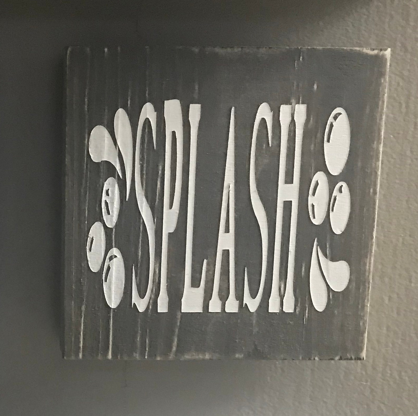 Splish splash sign set of 2 bathroom sign set shelf decor | Etsy