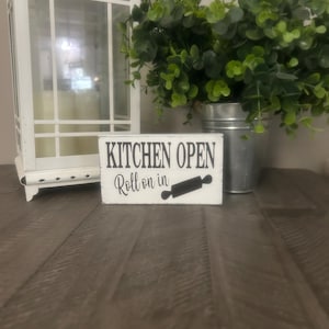 Small Kitchen Sign, Funny Kitchen Plaque, Kitchen Shelf Decor ...