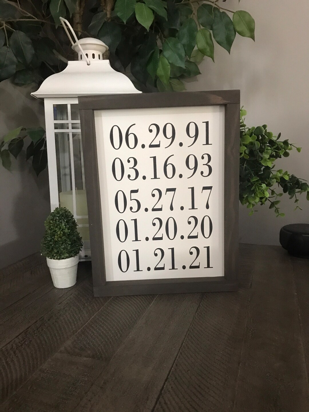 Important Dates Sign, Birthday Sign, Anniversary Sign, Wood Sign, Dates ...