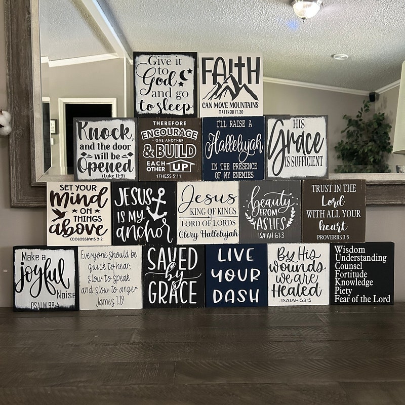 Bible Verse Plaque - Etsy