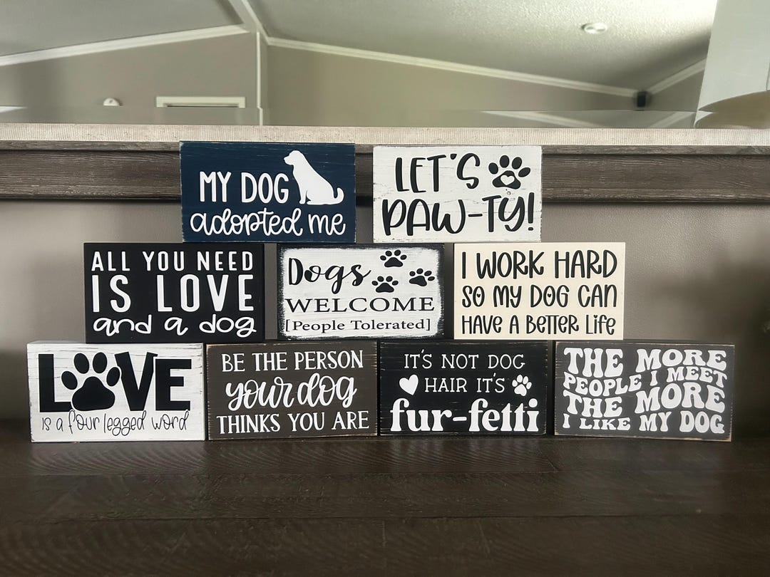 Small Dog Sign, Dog Decor, Pet Signs, Dog Lovers, Pet Owner Gift, Funny ...