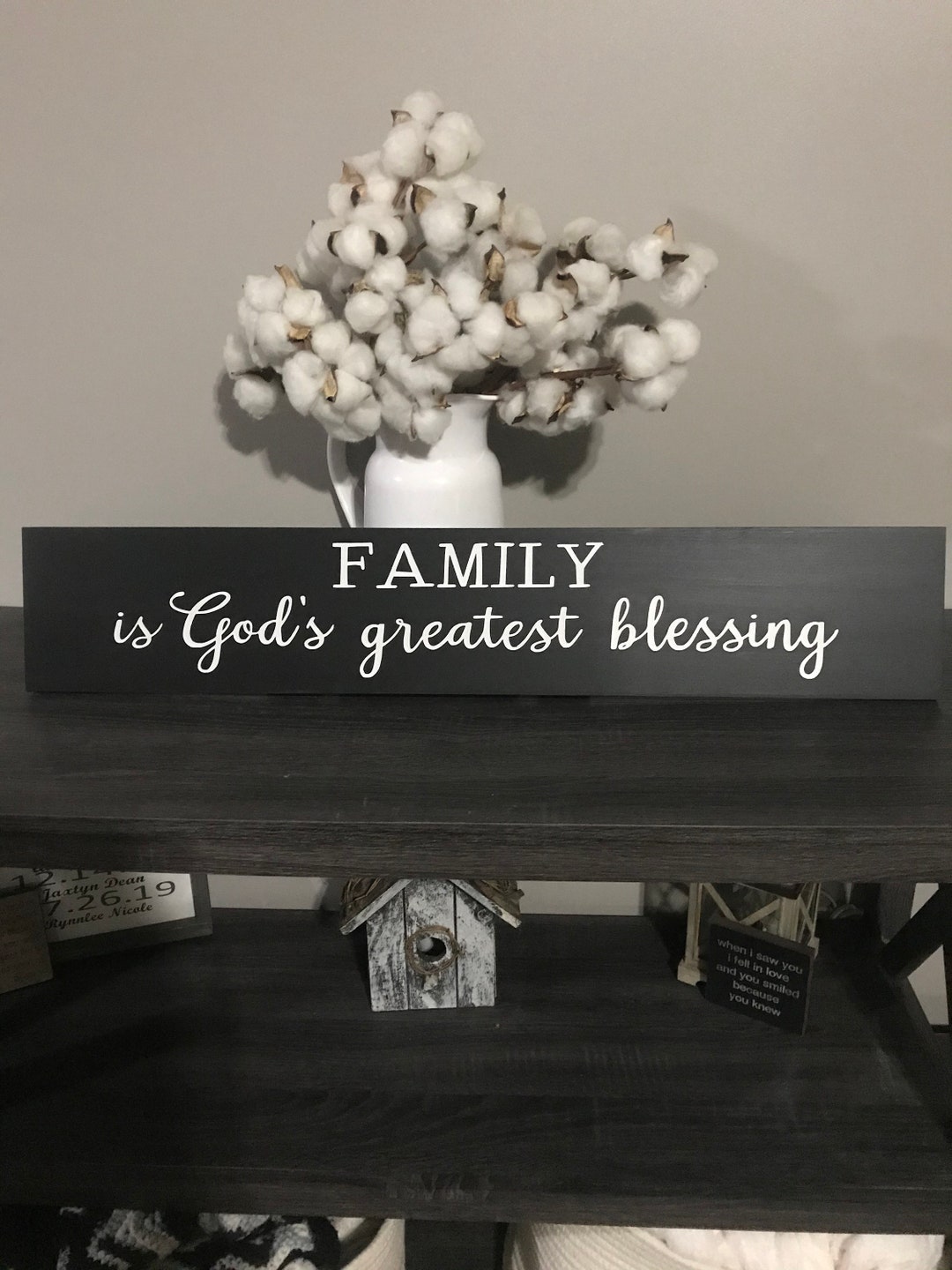 Family is God’s Greatest Blessing Sign, Family Sign, Religious Wall ...
