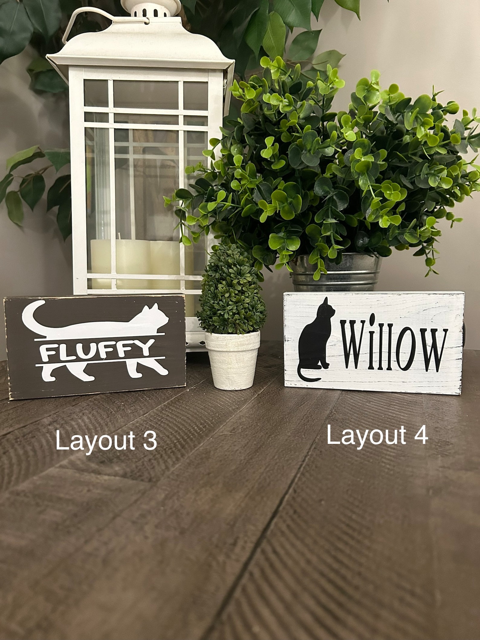 Cat Name Sign, Personalized Cat Sign, Custom Sign, 6x3.5 Sign, Choose ...