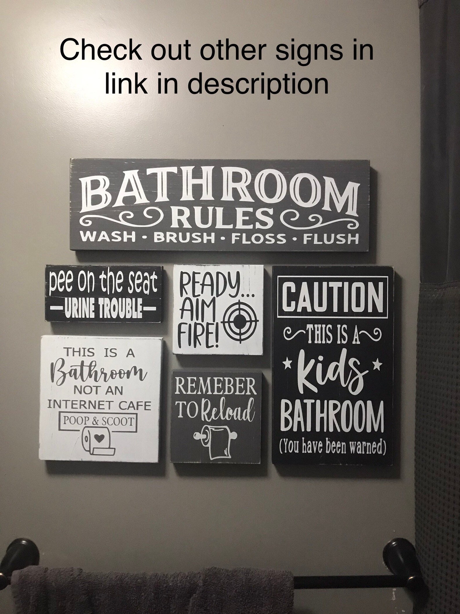 Funny Bathroom Sign, Beards/mullets, Restroom Humor, Framed 9x9 - Etsy