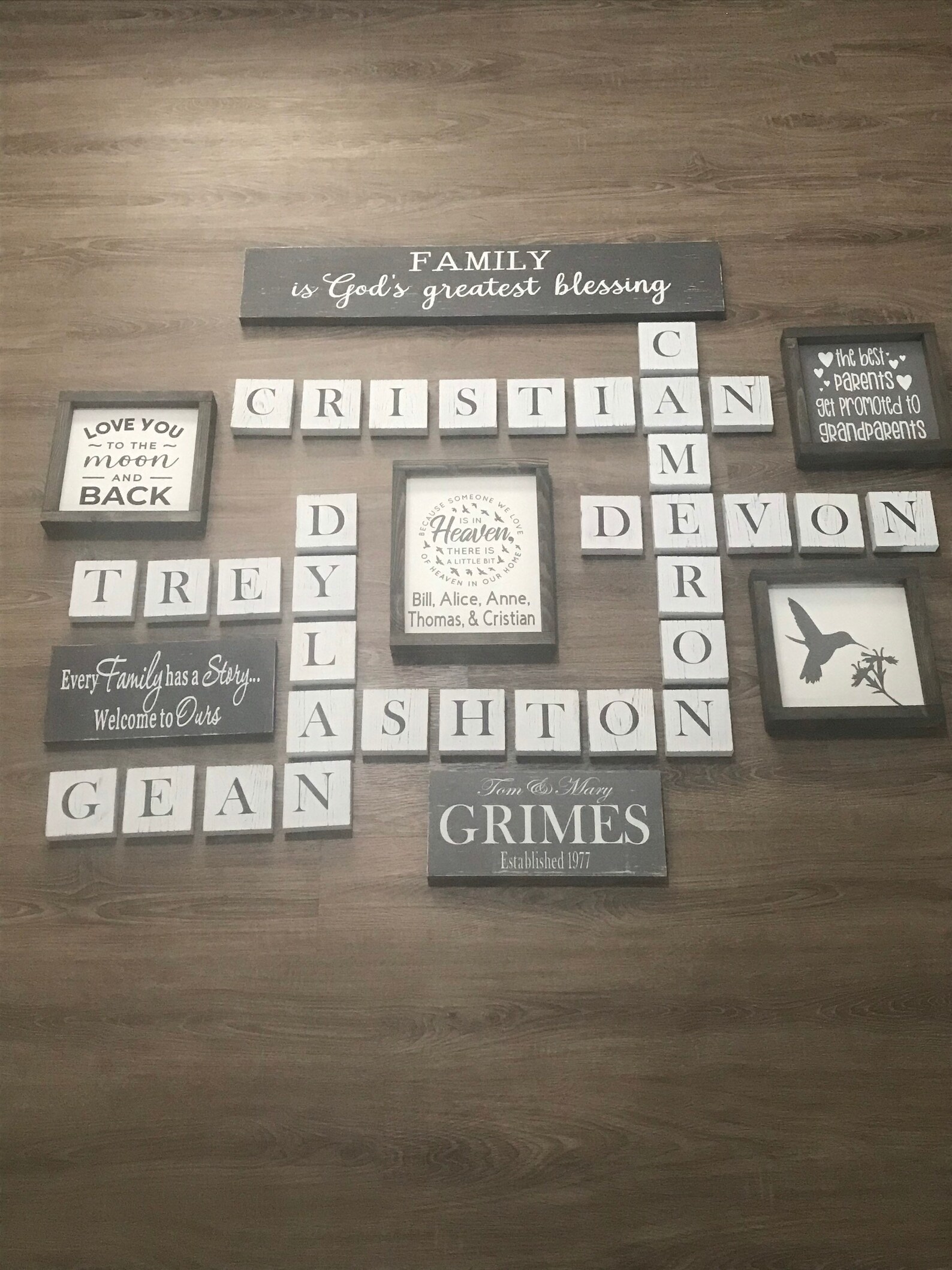 Every Family Has a Story Welcome to Ours Sign, Wood Sign, Vertical Sign ...