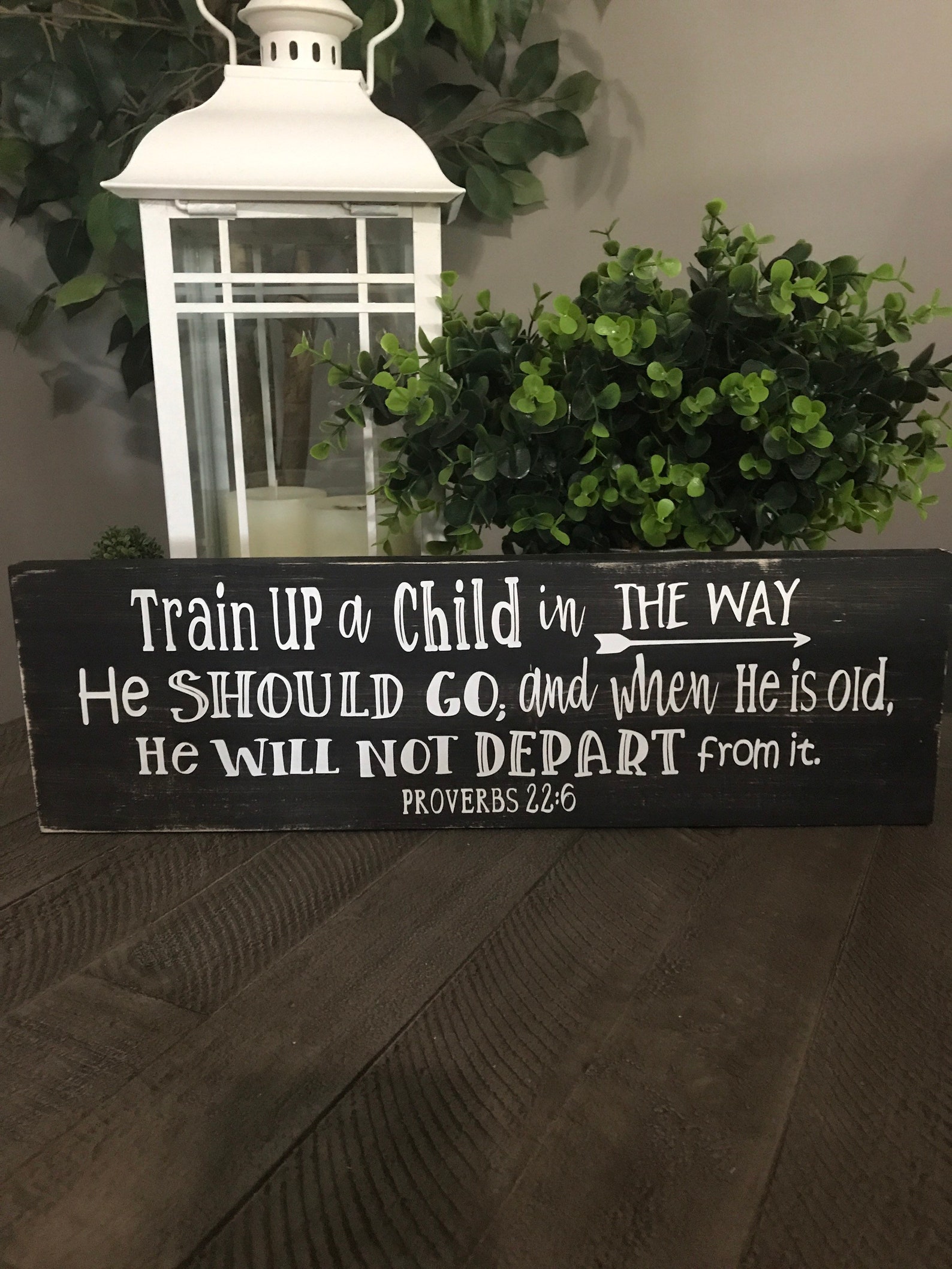 Train up a Child in the Way He Should Go Proverbs 22:6, Long Horizontal ...