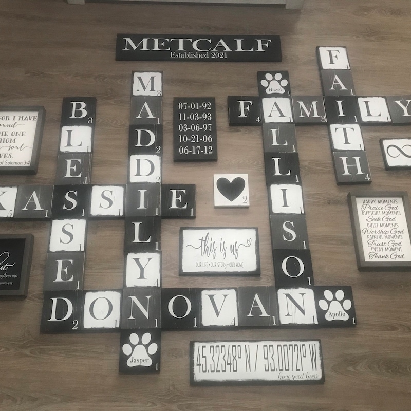 Large Scrabble Tiles - Etsy