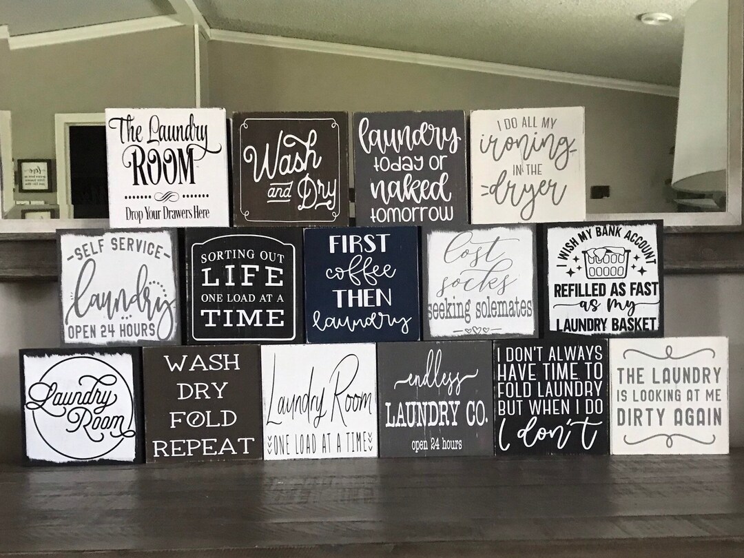 Laundry Room Signs, Small Laundry Accents, Funny Laundry, Decorate ...