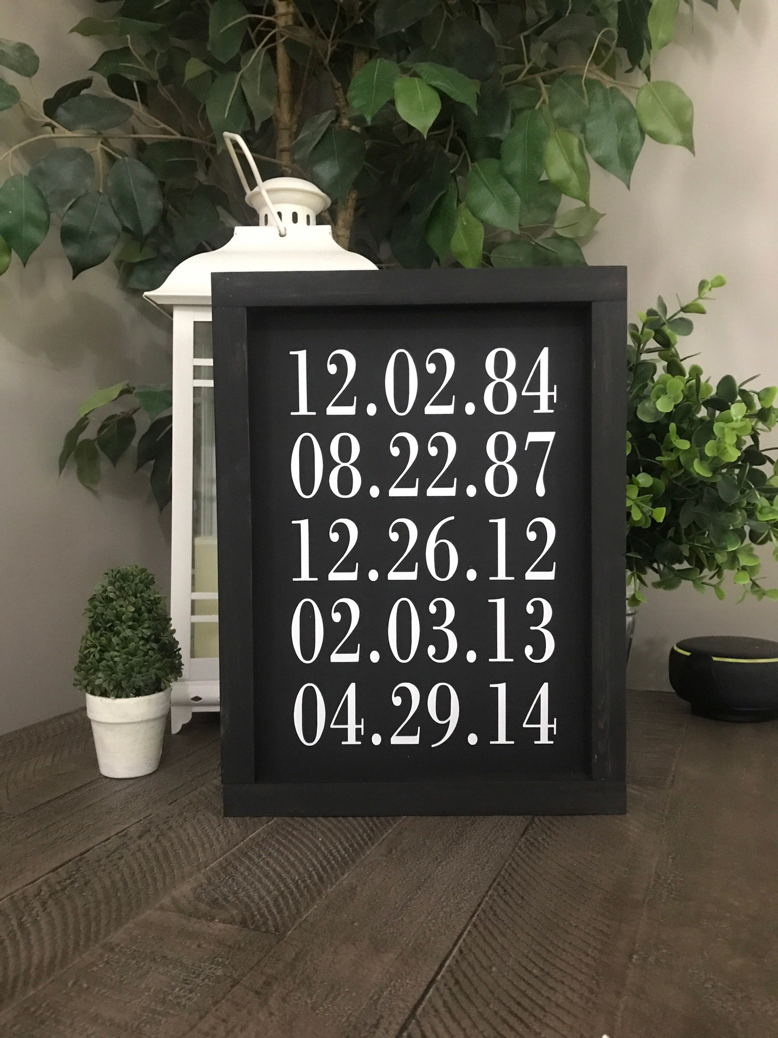 Important Dates Sign Birthday Sign Anniversary Sign Wood - Etsy