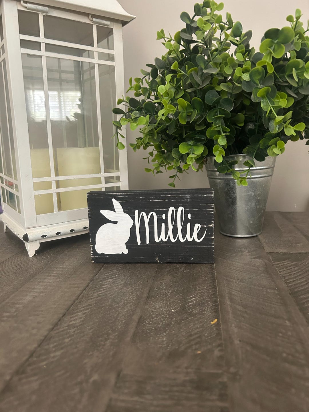 Personalized Bunny Name Sign, Pet Sign, Rabbit Name Sign, Hutch Sign ...