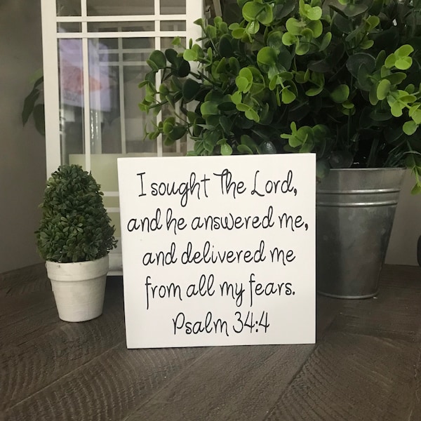 Bible Verse Plaque - Etsy