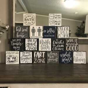 Bathroom Not Internet Cafe, Poop Scoot, Kid Bath, Bathroom Sign, Wood ...