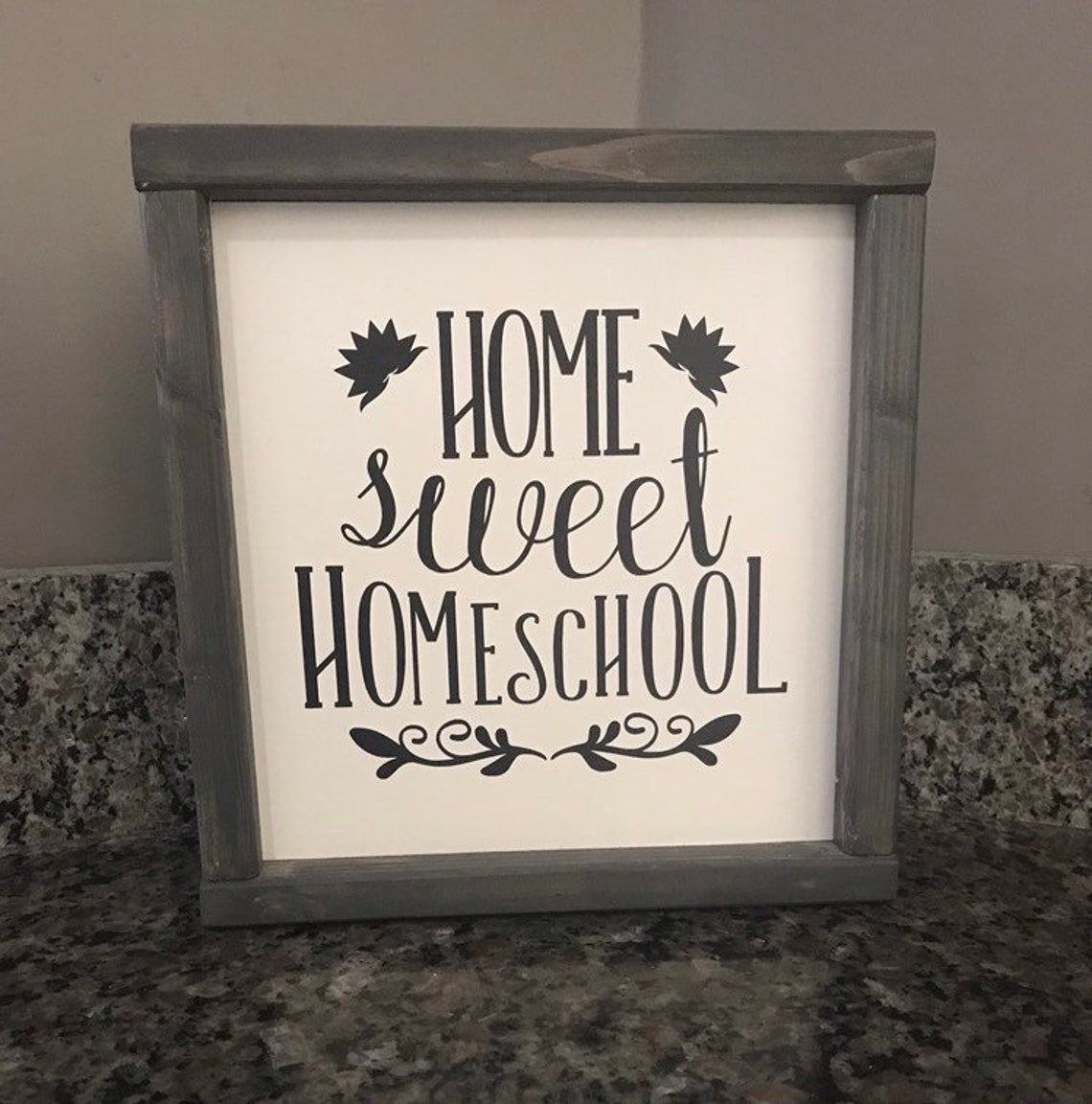 Home Sweet Homeschool Sign Wood Sign Farmhouse Wall Decor - Etsy