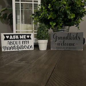 Grandparent Signs About Grandchildren, Grandkids Sign, Grandparents ...