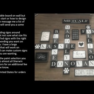 Large Scrabble Tiles Wall, Multicolored Scrabble Letters, Wood Letters ...