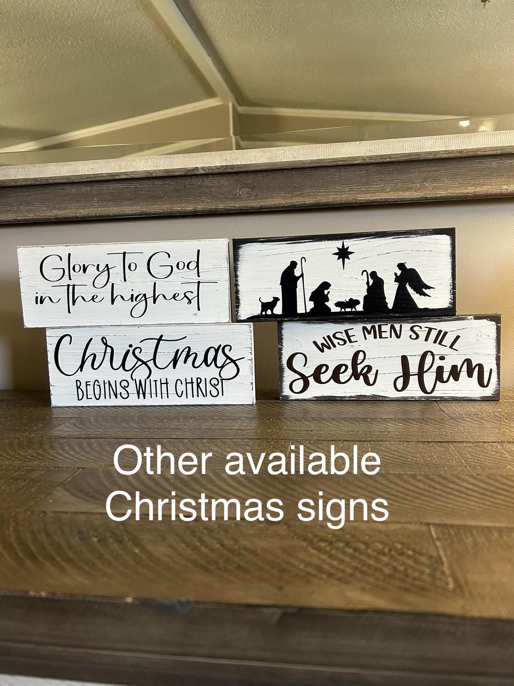 Funny Christmas Bathroom Wood Sign, Holiday Restroom Decor - Etsy