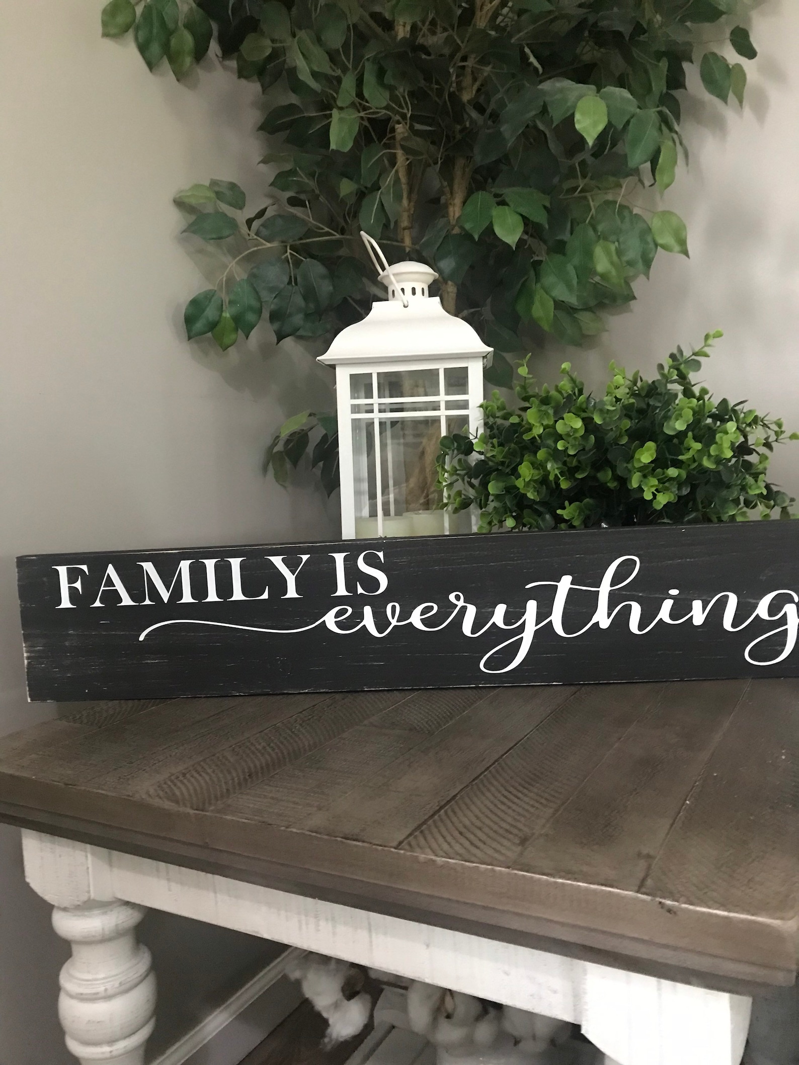 Family is Everything Sign, Wood Sign, Long Wood Sign, Family Sign, 5.5 ...