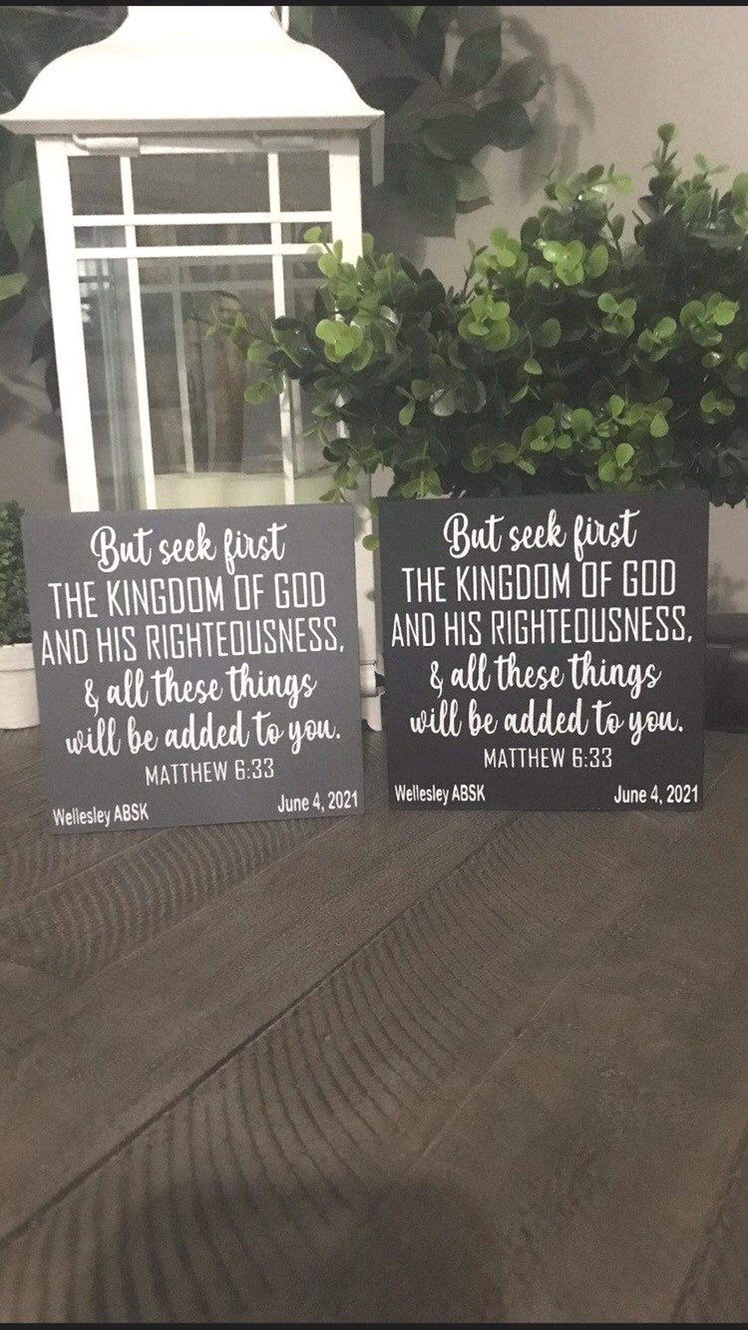 Seek First the Kingdom of God and His Righteousness, Personalized Bible ...