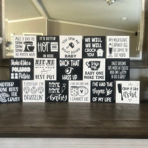 Kitchen Coffee Signs, Small Wood Sign, Block Sign, Coffee Bar Sign ...