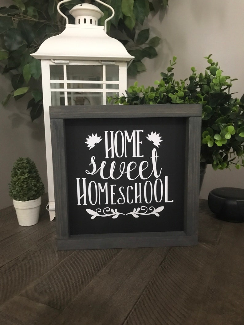 Home Sweet Homeschool Sign Wood Sign Farmhouse Wall Decor - Etsy
