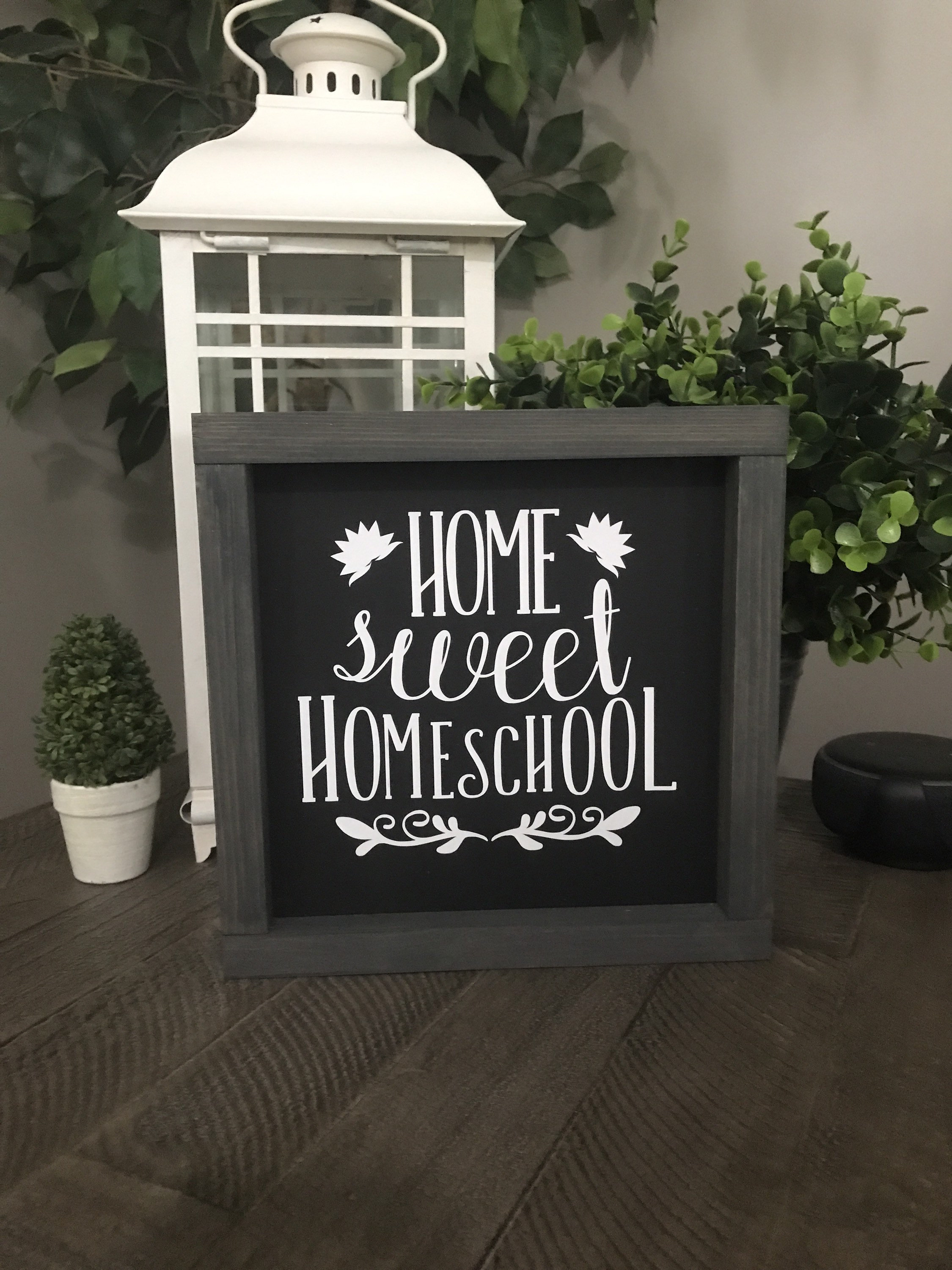 Home Sweet Homeschool Sign Wood Sign Farmhouse Wall Decor - Etsy