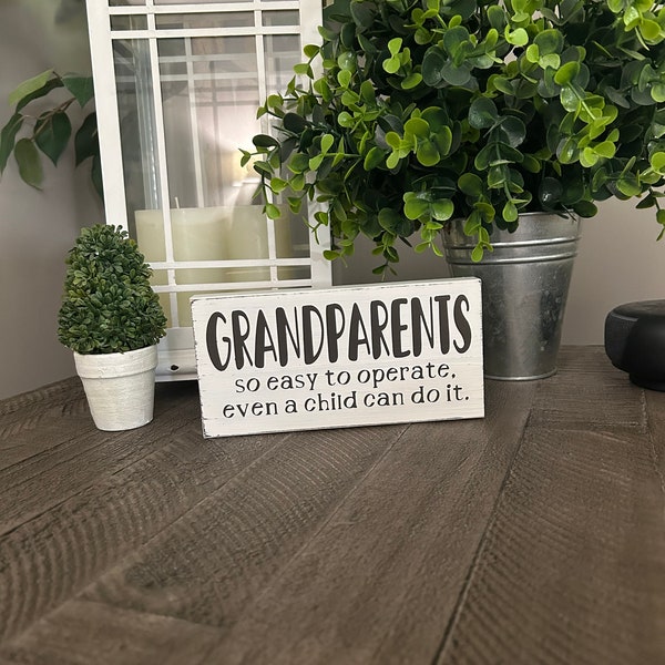 Funny Grandparents Signs - Etsy