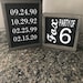 Important Dates Sign, Birthday Sign, Anniversary Sign, Wood Sign, Dates ...