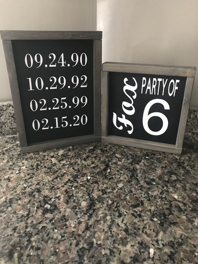 Important Dates Sign, Birthday Sign, Anniversary Sign, Wood Sign, Dates ...