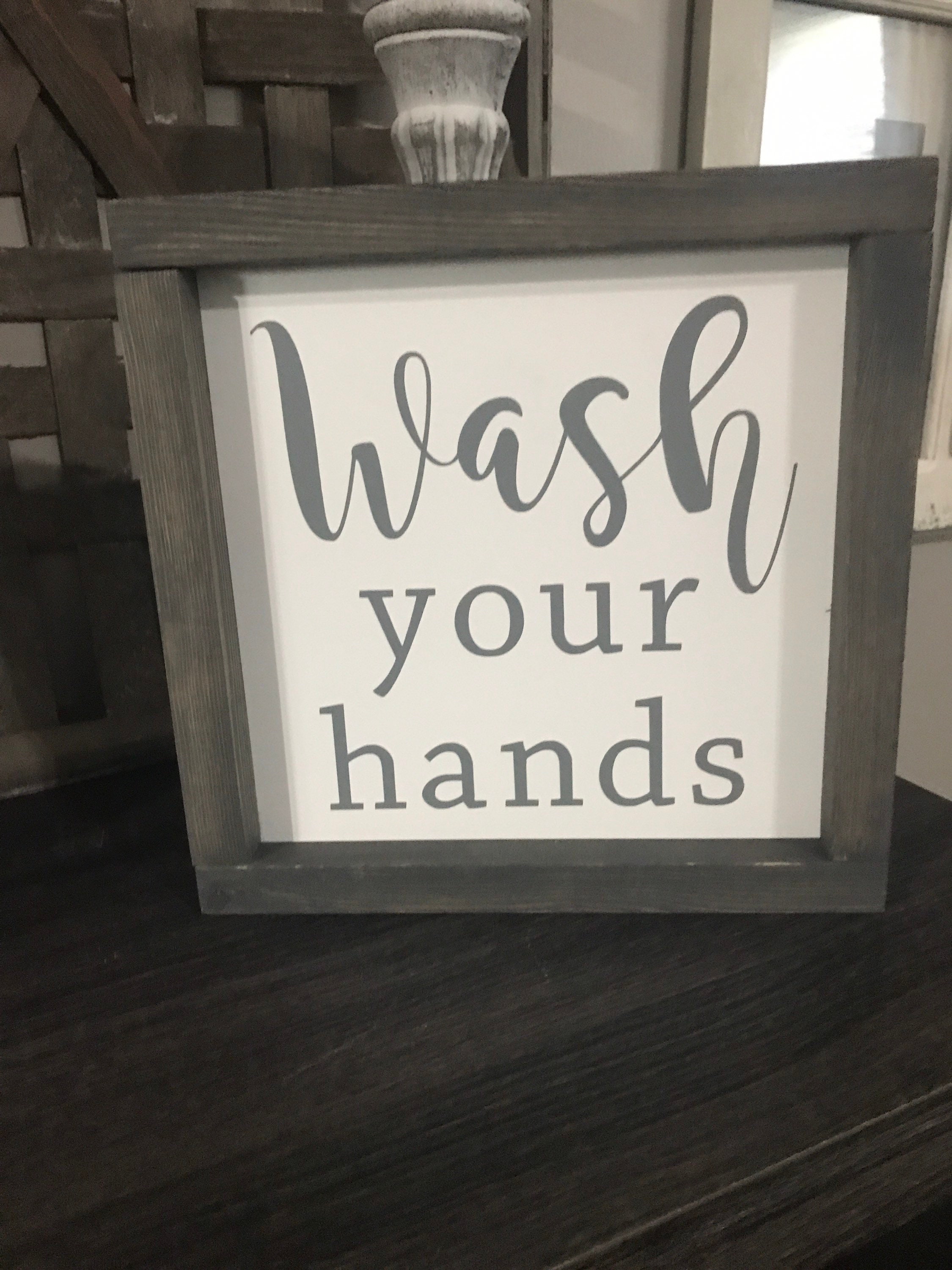 Wash Your Hands Sign Bathroom Sign Restroom Sign Wash Hands - Etsy