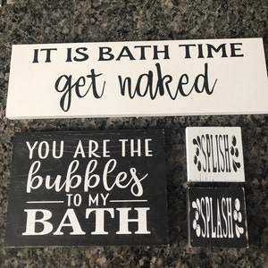 You Are the Bubbles in My Bath, Bath Sign, Bubble Sign, Bathroom Sign ...