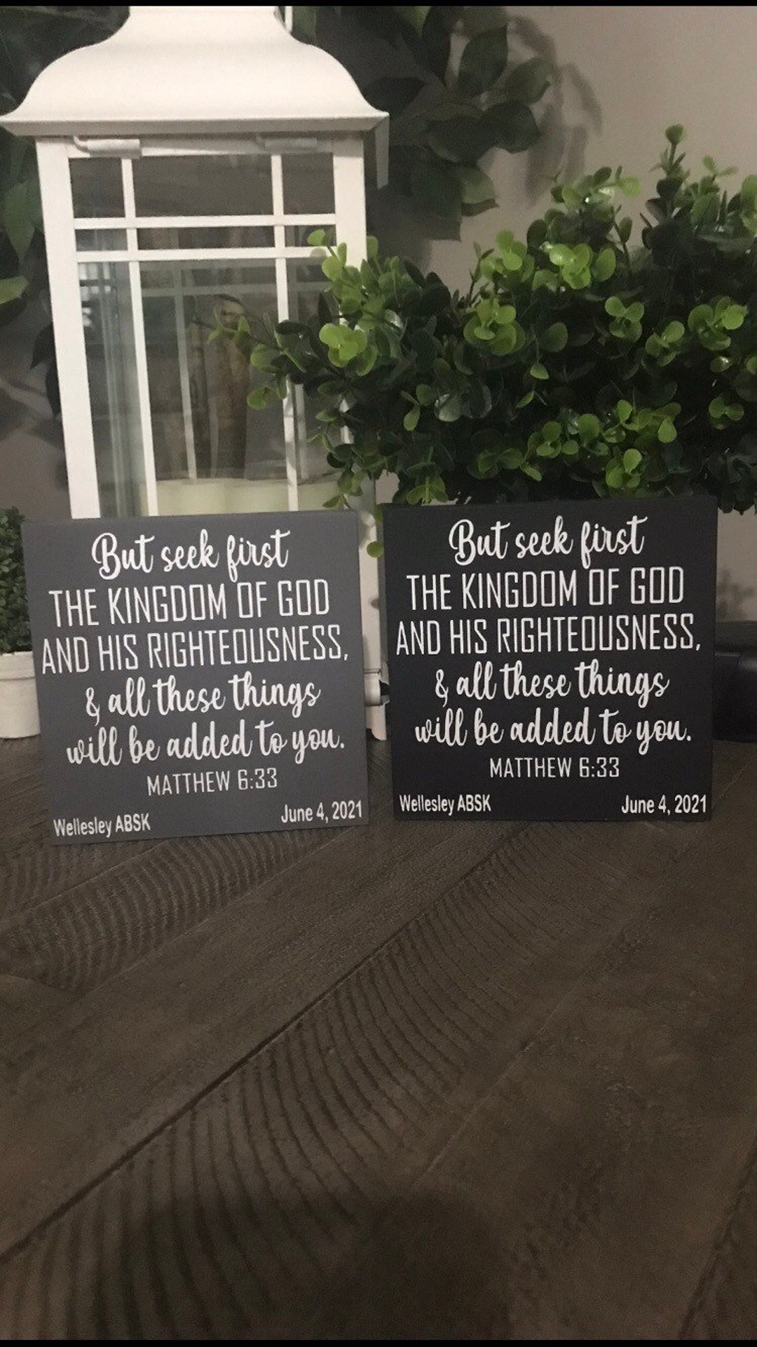 Seek First the Kingdom of God and His Righteousness, Personalized Bible ...