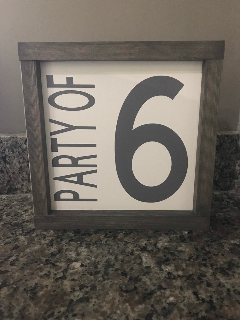 Party of family sign custom family sign last name sign | Etsy