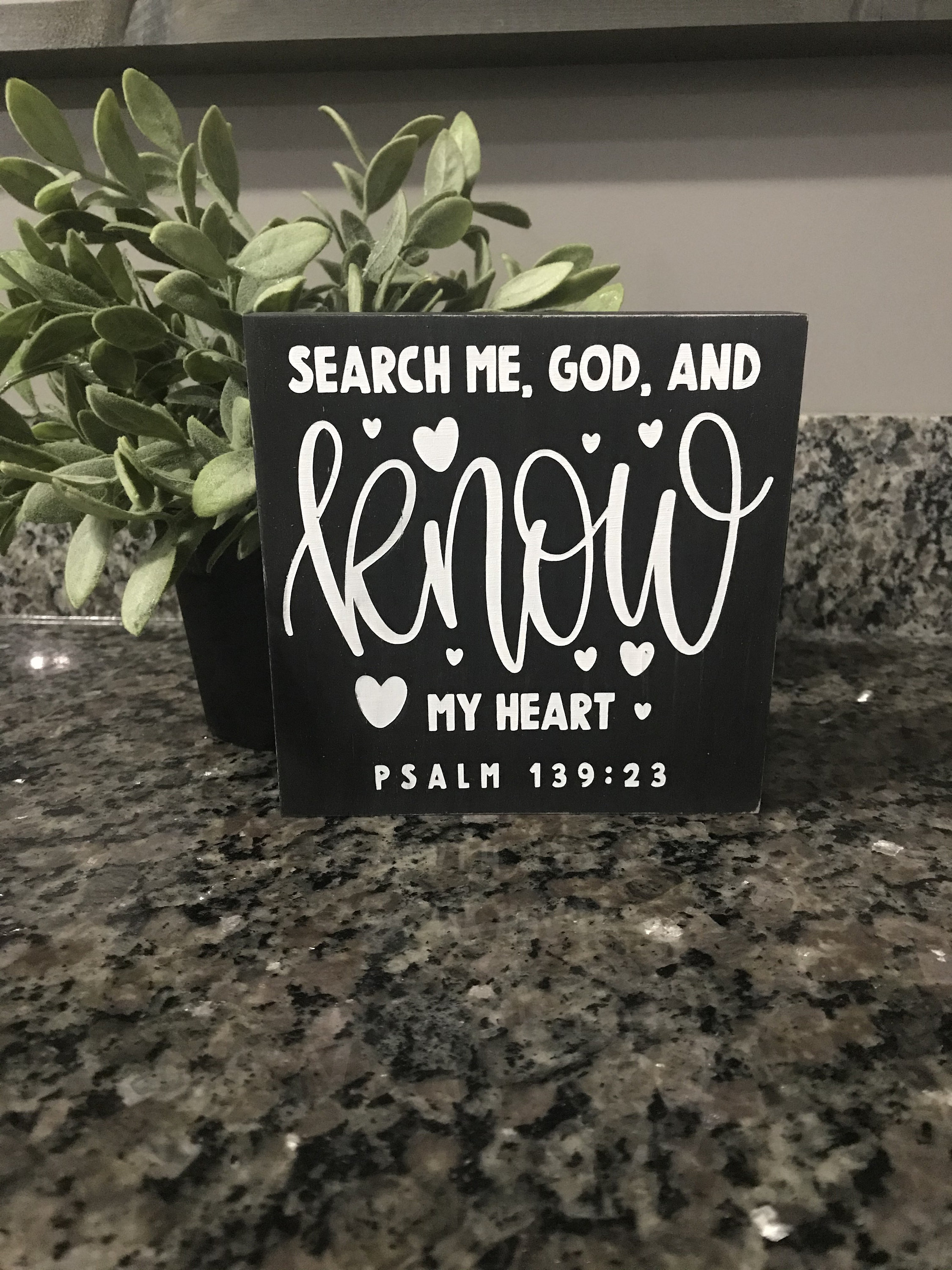 Search Me God Know My Heart Psalm 139:23 Scripture Bible | Etsy