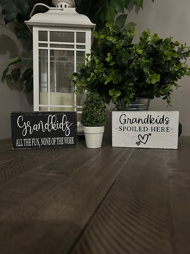Grandparent Signs About Grandchildren, Grandkids Sign, Grandparents ...