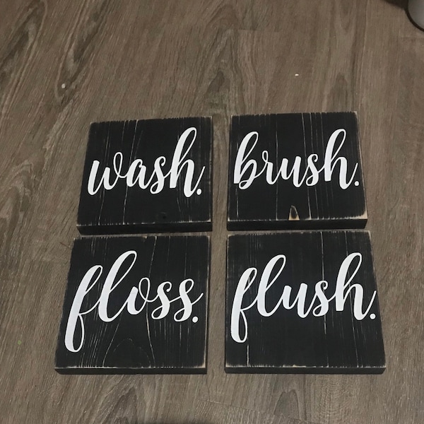 Black and White Bathroom Art - Etsy