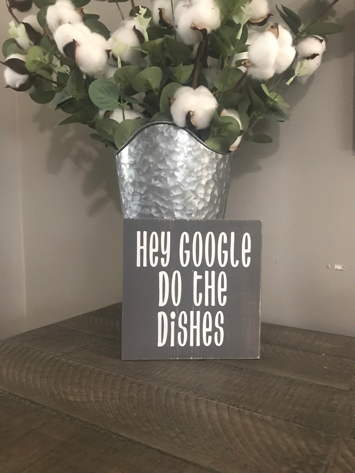 Hey Google Do the Dishes Wood Sign, Funny Kitchen Decor - Etsy
