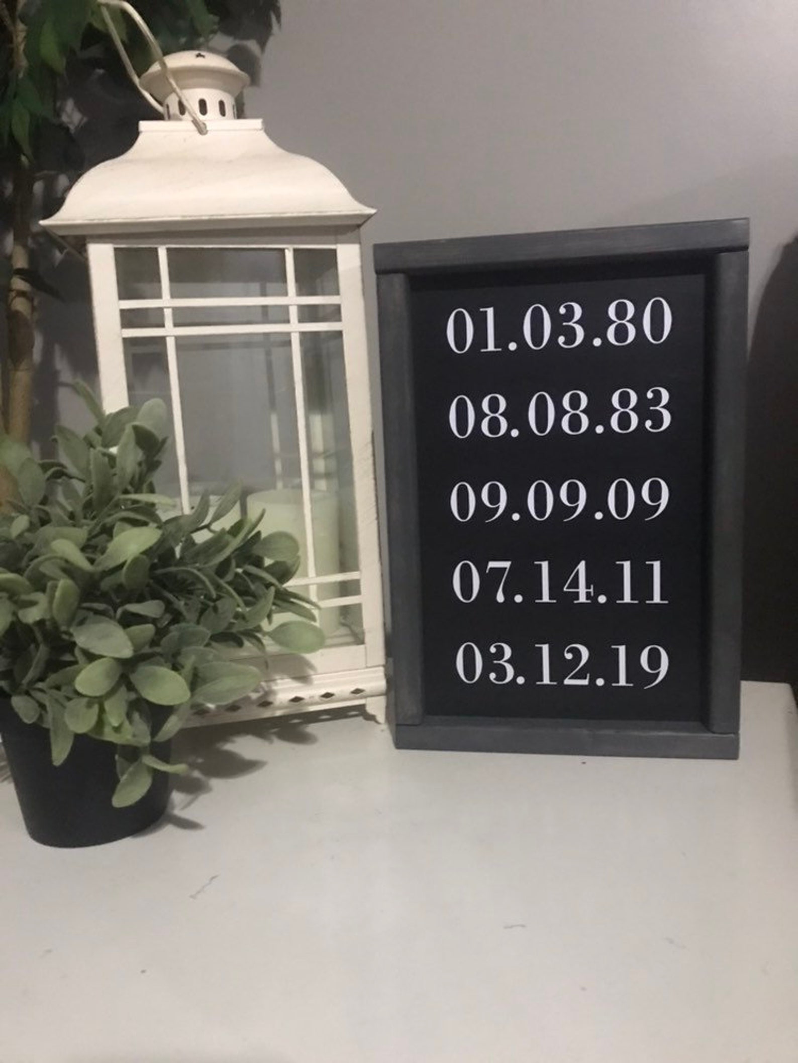 Important Dates Sign, Birthday Sign, Anniversary Sign, Wood Sign, Dates ...