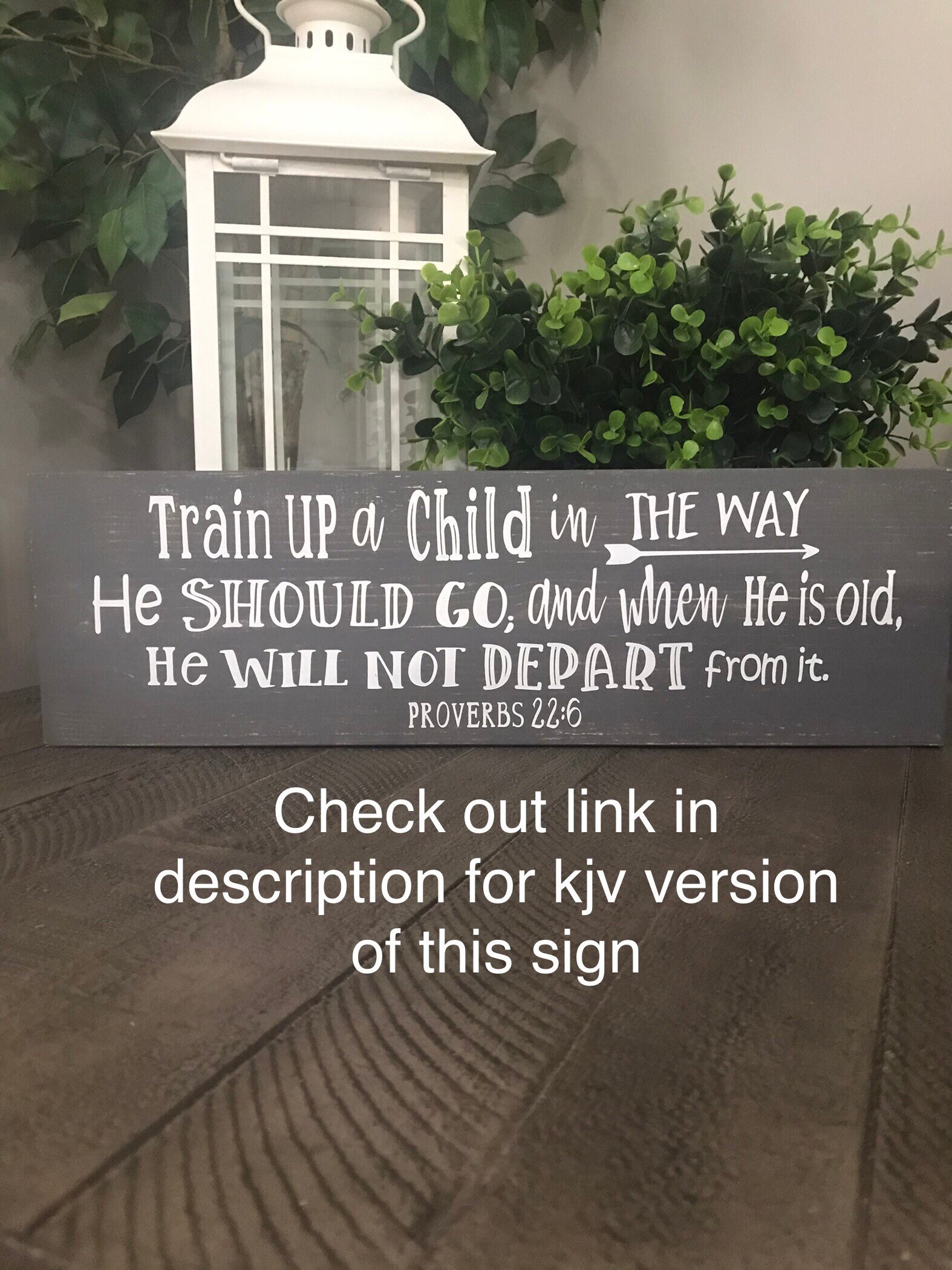 Proverbs 22:6 Train up a Child in Way Should Go Sign Wood | Etsy