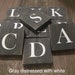 White Distressed Scrabble Wall Tiles, Farmhouse Scrabble Letters ...