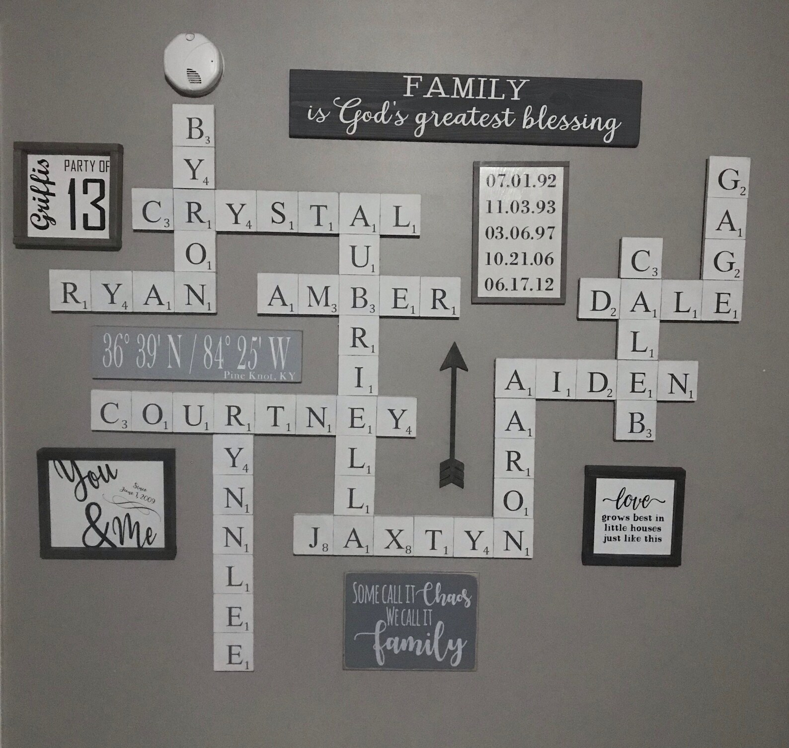 Large Scrabble Tiles Wall Scrabble Letters Wall Art Wall | Etsy