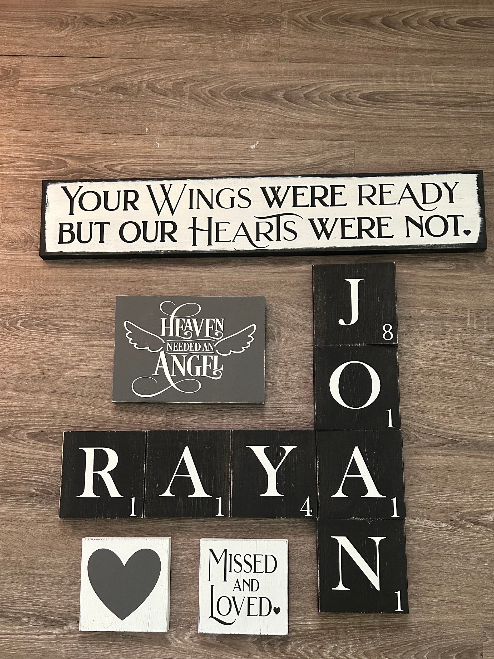Missed and Loved Wood Block Sign, Memorial Gift - Etsy