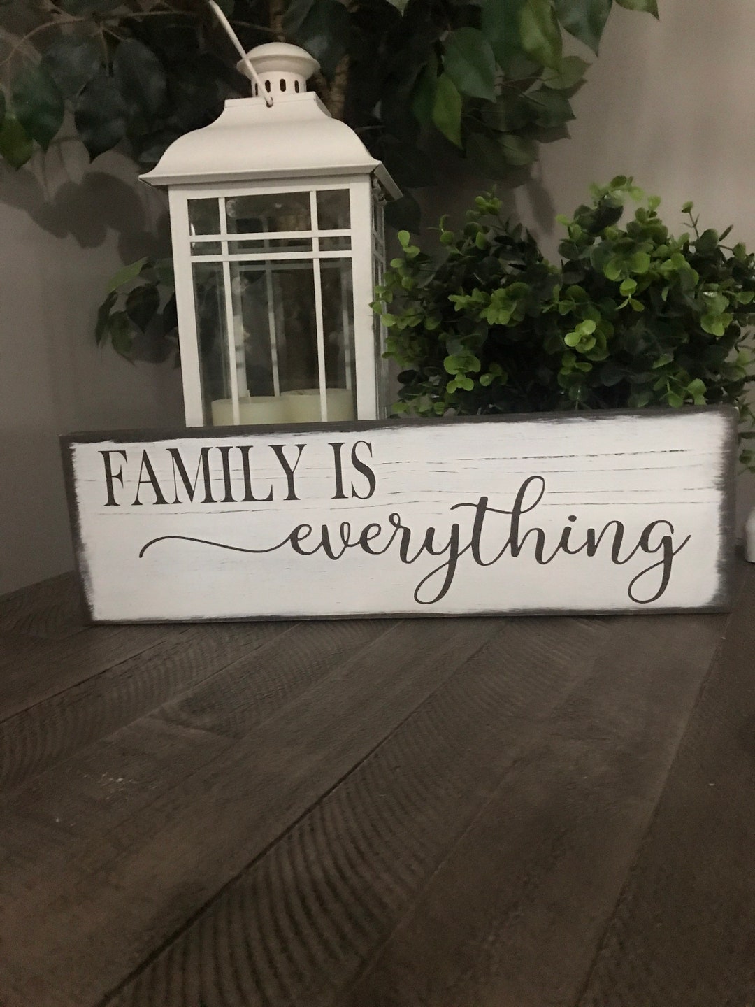 Family is Everything Sign, Long Horizontal Sign, Family Sign ...