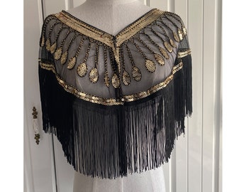 Vintage Gatsby Roaing 1920s Flapper Art Deco Shawl Sequin | Etsy