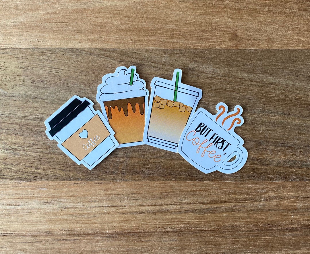 Mini Coffee Sticker Set - Etsy